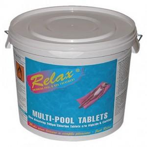 Relax Multi-Pool Tablets 5KG £25.95 | Pool Chemicals – H2oFun.co.uk