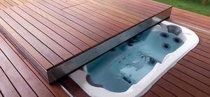 Walu Deck - Retractable Mobile Swim Spa & Hot Tub Solid Deck Cover ...